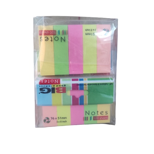 Jual Stiky Note / Post It 5 Warna BIG 76 x 51mm | Shopee Indonesia