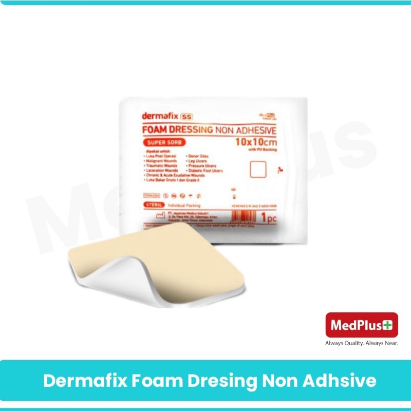 Jual Dermafix SS Foam Dressing Non Adhesive 10 x 10 Cm Satuan | Shopee ...
