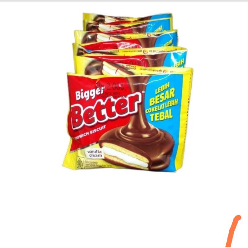 Jual Bigger Better sandwich 27 gr kemasan baru 1 pack isi 10 pcs ...