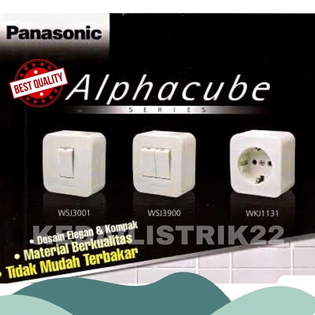 Jual OB Sakelar dan Stop Kontak Panasonic Outbow ALPHACUBE SERIES | Shopee Indonesia