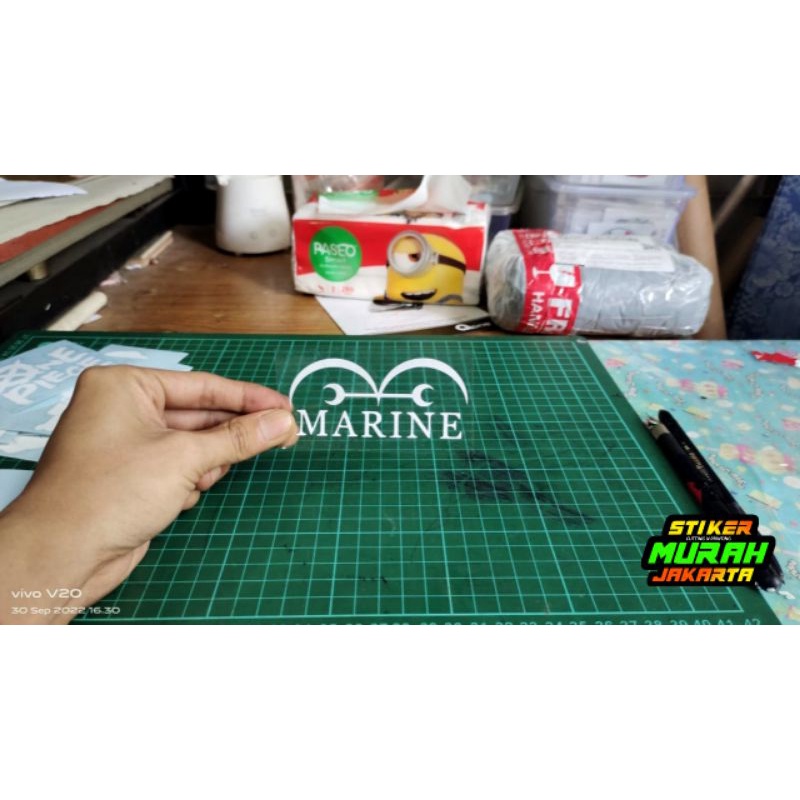 Jual STIKER MARINE ONE PIECE STICKER CUTTING TRANSPARAN | Shopee Indonesia