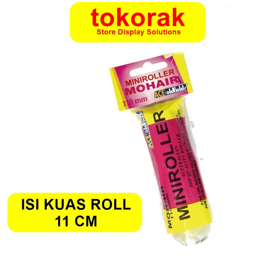 Jual REFILL KUAS ROLL CAT 4 INCH MOHAIR ACE OLDFIELDS EPOXY ROLLER 110MM BULU ROL MINI 4" CAT ...