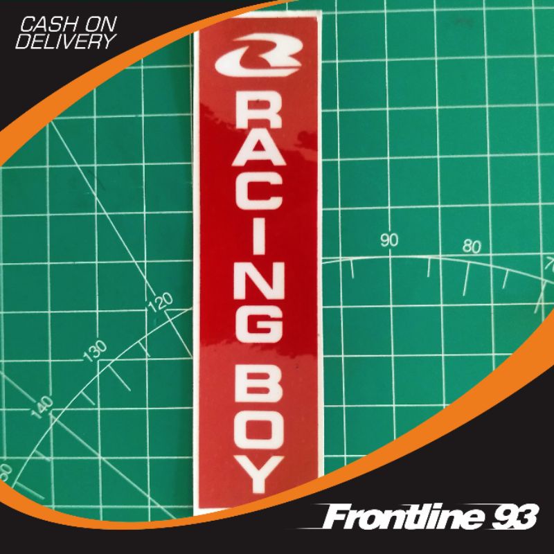 Jual Sticker Print n Cut RACING BOY 2 laminasi glossy stiker racing ...