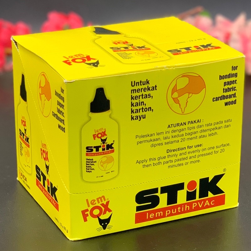 Jual Lem FOX stik putih isi 12 btl | Shopee Indonesia