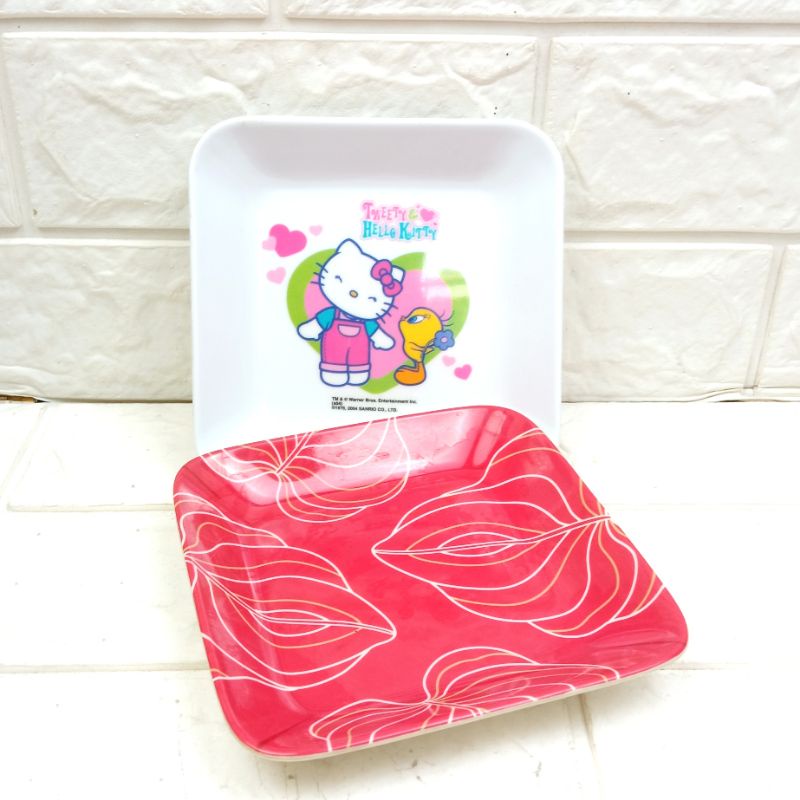 Jual Piring segiempat Vanda melamine 14x14cm P101 (1035) | Shopee Indonesia
