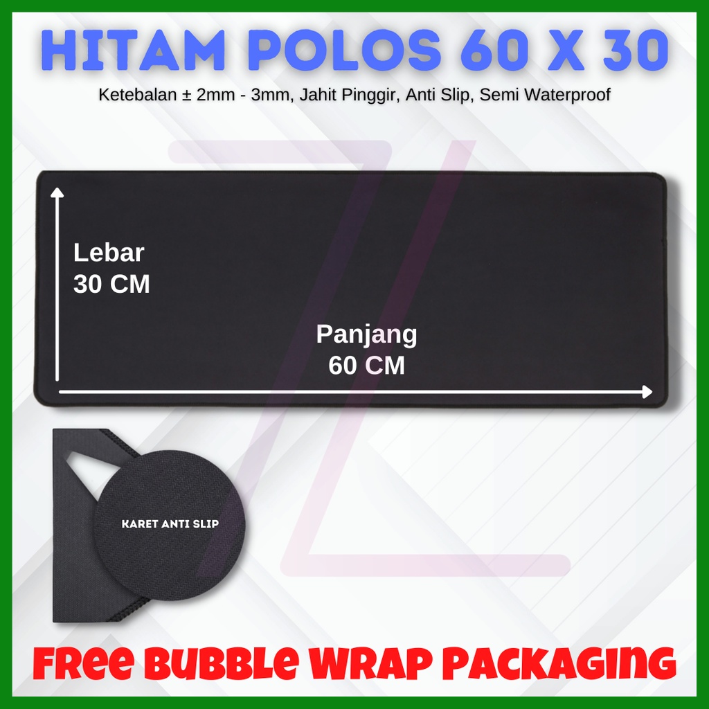 Jual Mousepad Gaming Polos Besar Hitam / Abu-Abu | Shopee Indonesia