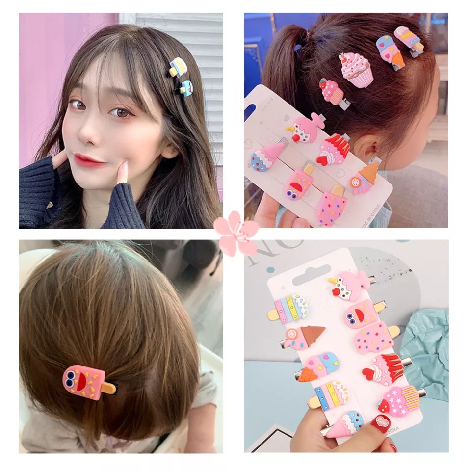 Jual ( FY ) Jepit Rambut Korea Anak Set 10 In 1 Model Kartun Hairpin ...