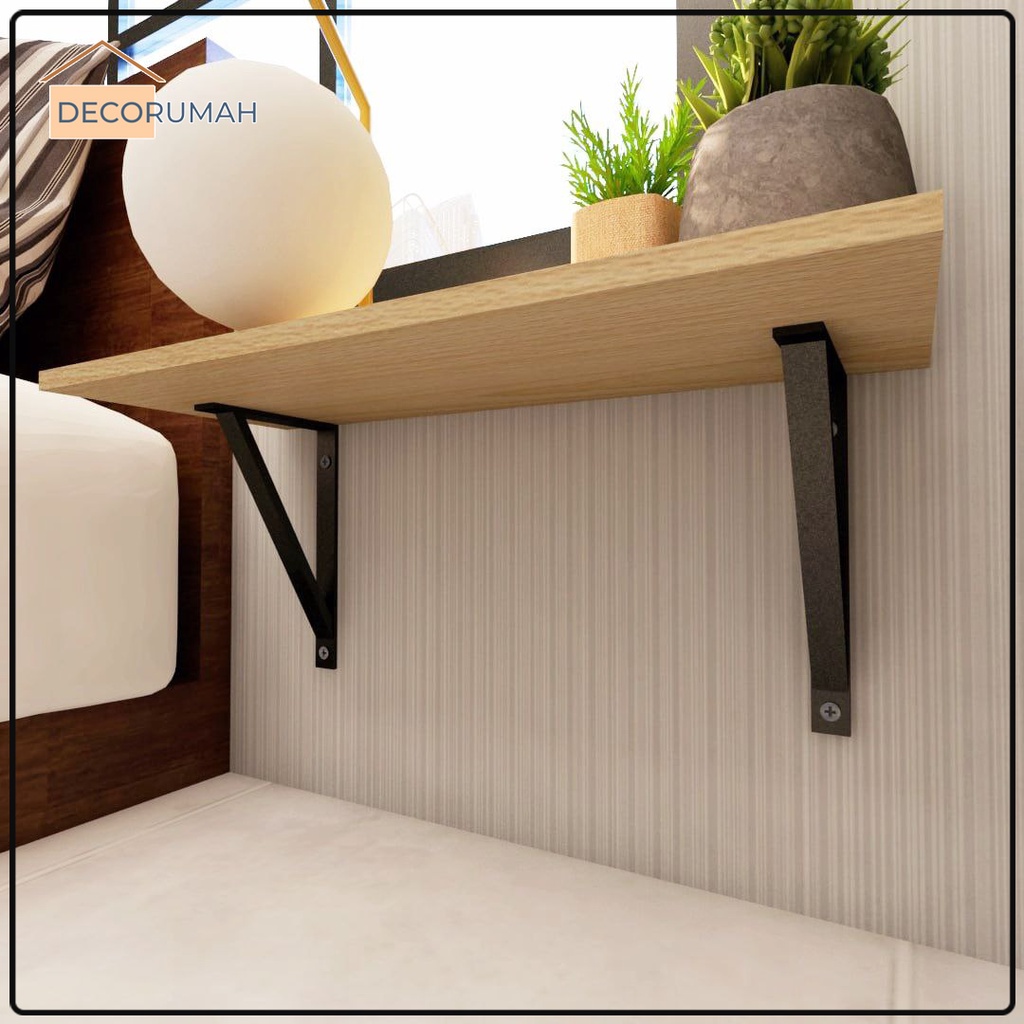 Jual Rak Besi Siku Rak Dinding Minimalis Gantung Tempel Tembok Hiasan ...