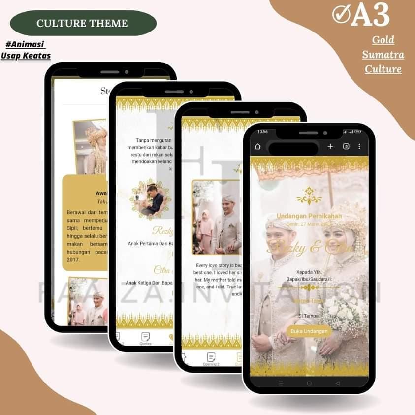 Jual Undangan Website Undangan Digital Pernikahan Murah Tema A3 ...