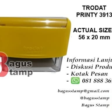 Jual Stm Stempel Warna Otomatis Custom Design Logo & Nama - Trodat Printy 3913 | Shopee Indonesia
