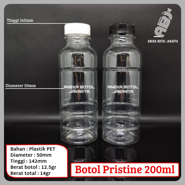 Jual Botol pristine 200 ml / Botol plastik SN 200 ml | Shopee Indonesia