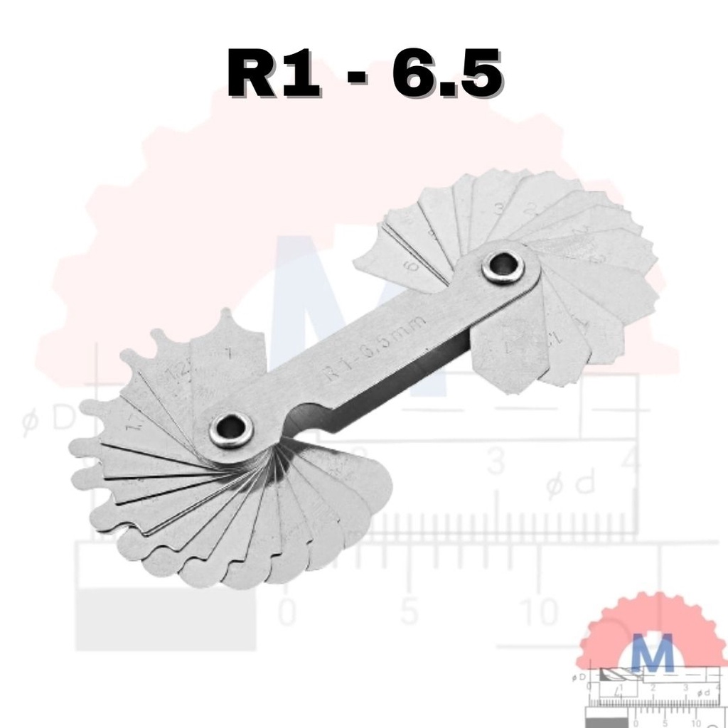 Jual Mal Radius gage pengukur radius inside outside | Shopee Indonesia