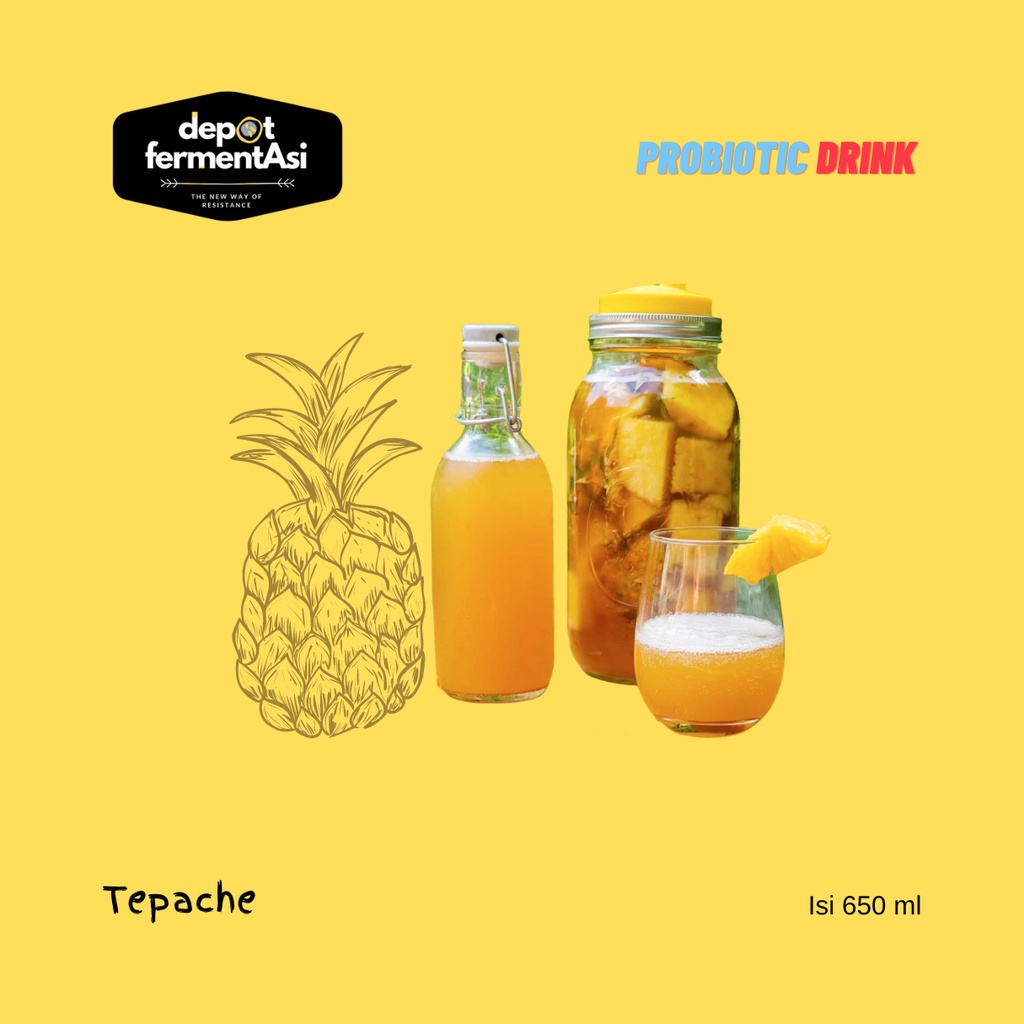 Jual Tepache Minuman Ala Meksiko | Minuman Probiotik 650 ml | Shopee ...