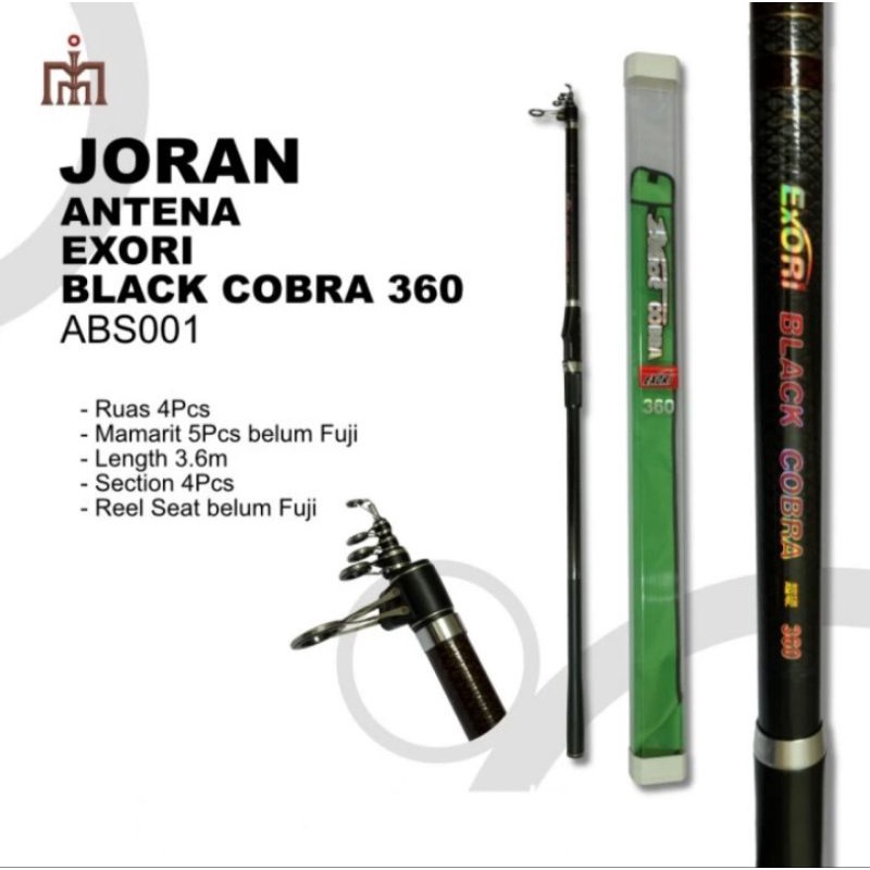 Jual Joran Surf Casting Black Cobra 360 390 420 cm | Shopee Indonesia