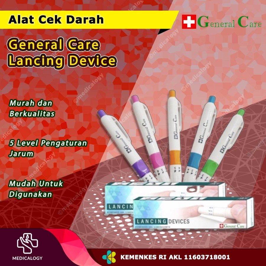 Jual Lancing Device Pen GC Alat Tusuk Jari Cek Darah | Shopee Indonesia