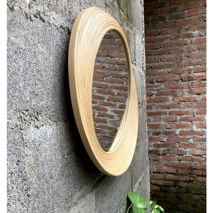 Jual Cermin Bambu Aesthetic Model Frame Wave Diameter 40 & 60 | Shopee ...