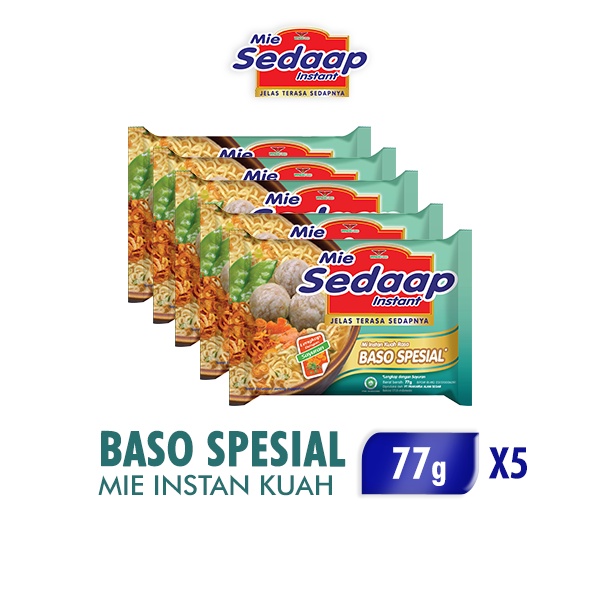 Jual Mie Sedaap Baso Special 5 x 77 gr | Shopee Indonesia