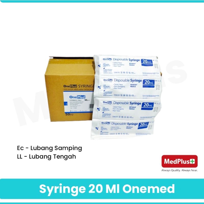 Jual Syringe 20 Ml EC Lubang Samping Disposable Spuit 20 CC Ecentric ...
