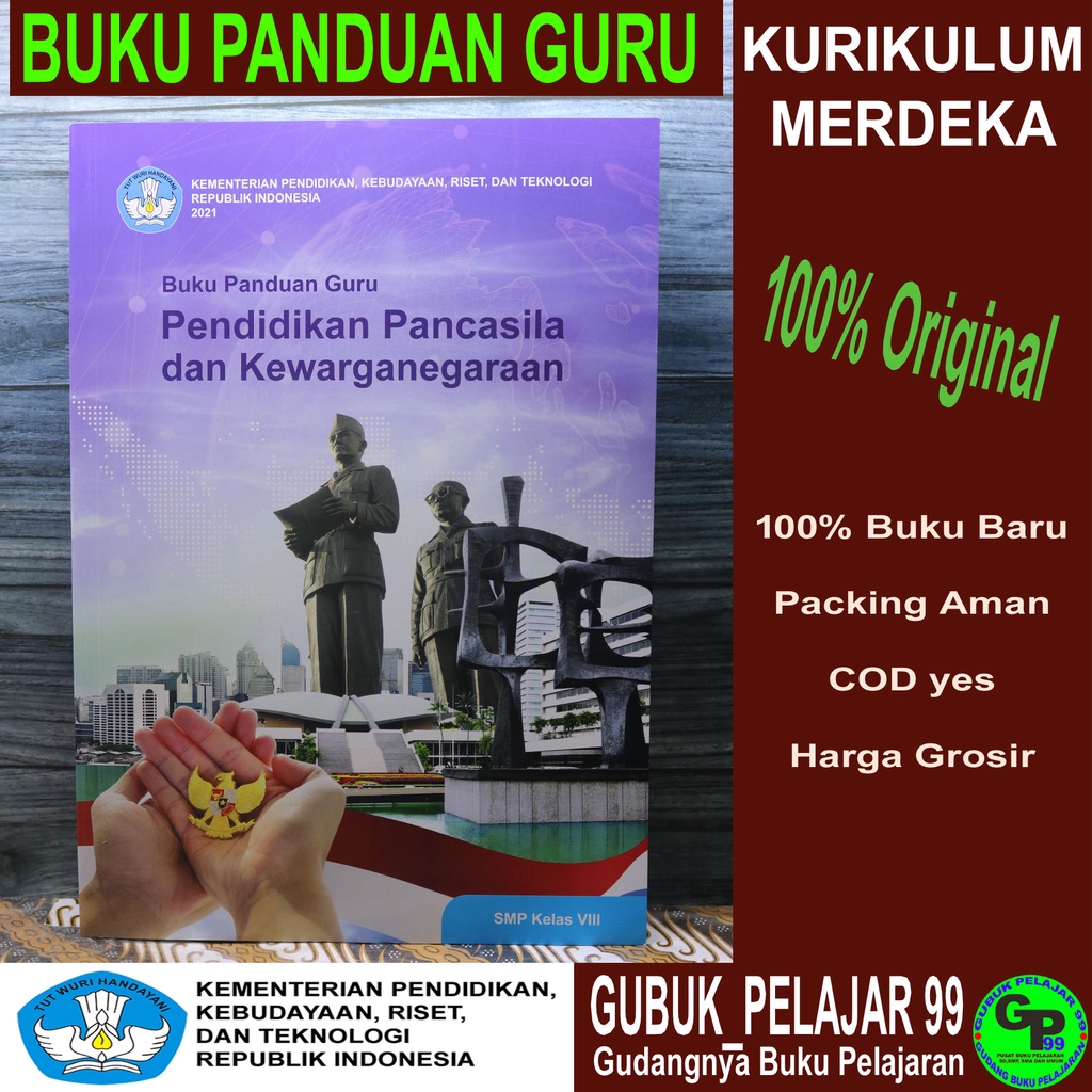 Jual Buku Panduan Guru Pendidikan Pancasila Dan Kewarganegaraan (PPKN) Untuk SMP/MTs Kelas 8 ...