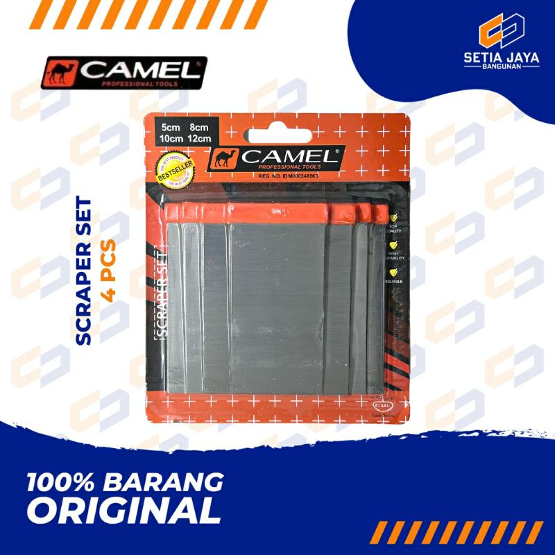 Jual Kape Set / Skrap / Scraper / Dempul Camel 4 In 1 | Shopee Indonesia