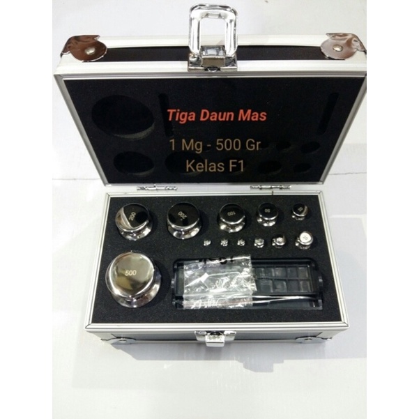 Jual Anak Timbangan Stainless 1 Mg - 500 Gram kelas F1 Batu Timbangan Stainless 1 Mg - 500 Gram ...