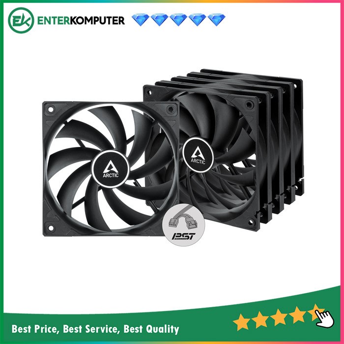 Jual Arctic F12 PWM PST 12CM Value Pack Case Fan (5 Pack) / Fan Casing ...