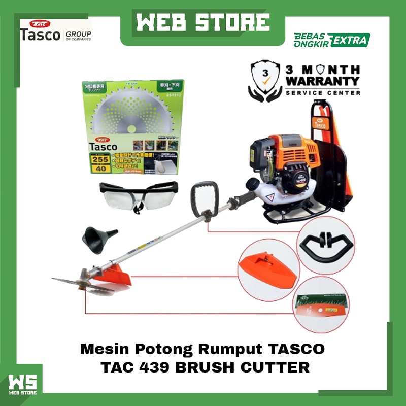 Jual Mesin Potong Rumput Gendong Brush Cutter Bensin 4 Tak TASCO TAC ...