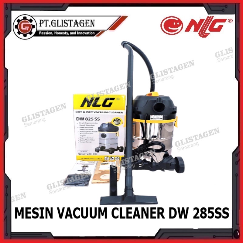 Jual Mesin Penghisap Debu Vacuum Cleaner Wet Dry 25 Liter NLG DW 825 SS | Shopee Indonesia