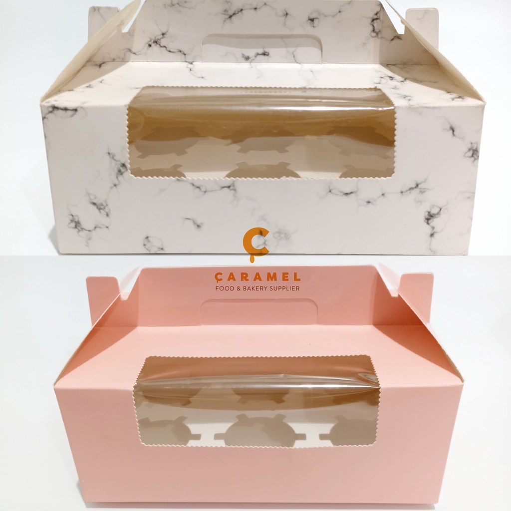 Jual Box cupcake fancy isi 6 - tempat cupcake - dus cupcake - box kue ...