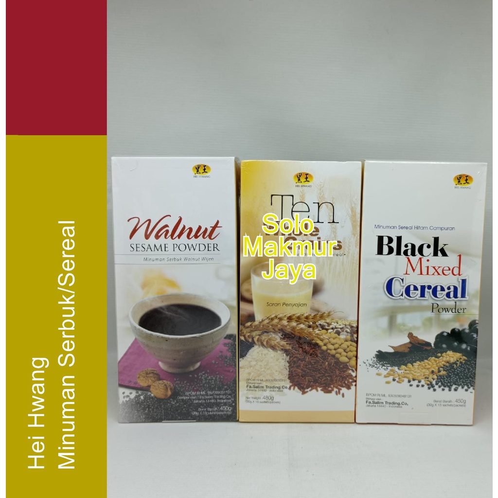 Jual Hei Hwang Black Mixed 450g 450 gr-Walnut 450g 450 gr-Then Whole Grains 480g 450 gr | Shopee ...