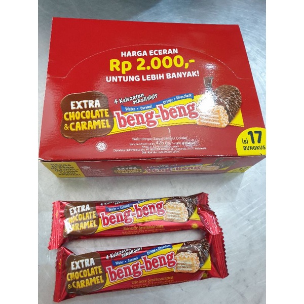 Jual BENGBENG / BENG BENG 17 pcs x 25 gr / Extra chocolate caramel ...