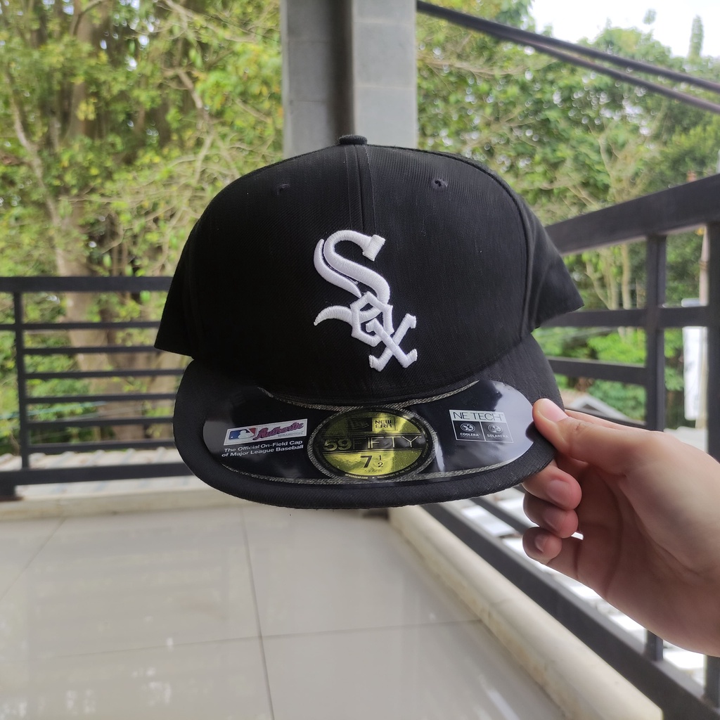Jual Topi Black MLB Players Style Chicago White Sox Baseball Cap Fully ...