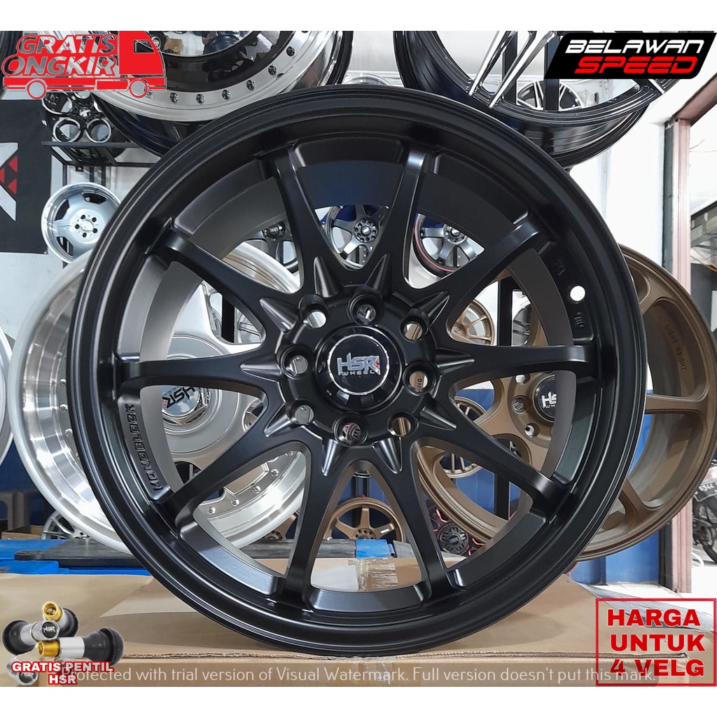 Jual VELG MOBIL RACING PELEK MODIFIKASI HSR HIROSHIMA RING 16 PCD 4X100/114,3 UNTUK BRIO AVANZA ...