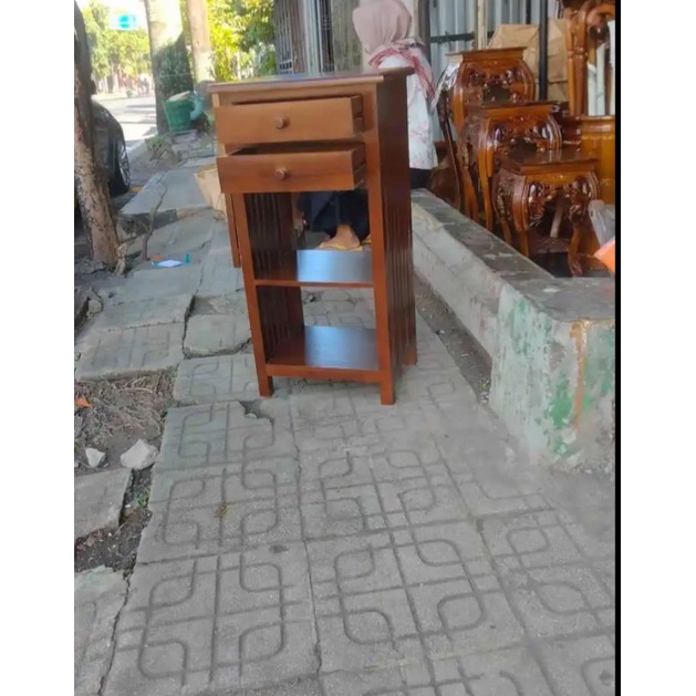 Jual meja dispenser kayu jati murah | Shopee Indonesia