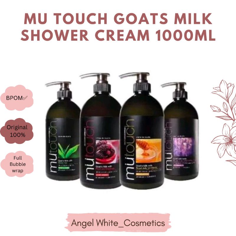 Jual ORIGINAL 100% MU TOUCH GOATS MILK SHOWER CREAM 1000ML | Shopee ...
