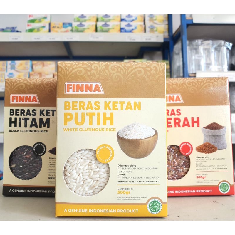 Jual Finna Beras Ketan Hitam / Beras Ketan Putih / Beras Ketan Merah ...