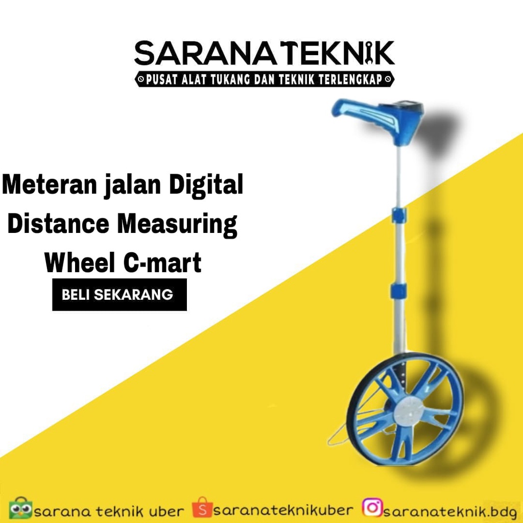 Jual Meteran jalan DIGITAL DISTANCE MEASURING WHEEL cmart / meteran ...