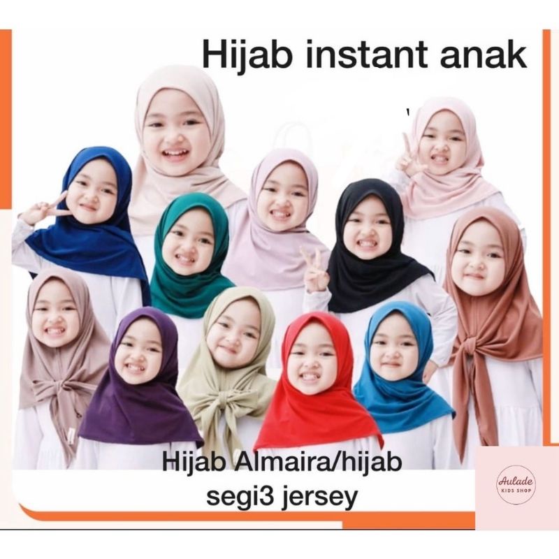 Jual Jilbab Instan / Pastan Anak Balita Usia 1-6 tahun bahan jersey ...