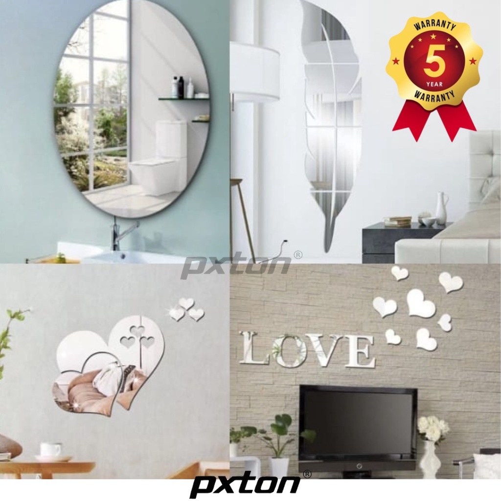 Jual PXTON - STICKER CERMIN OVAL 3D STIKER DINDING Kaca Acrylic Sudah ...