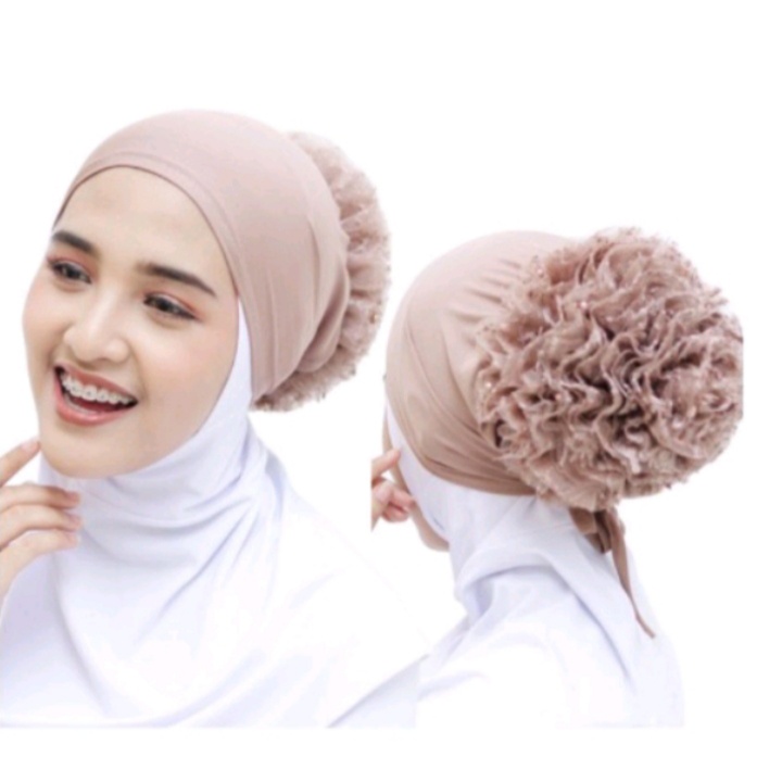 Jual Ciput Turki Inner Cepol Turki Renda Brukat Dalaman Turki Bahan Kaos Spandek Safa Hijab ...