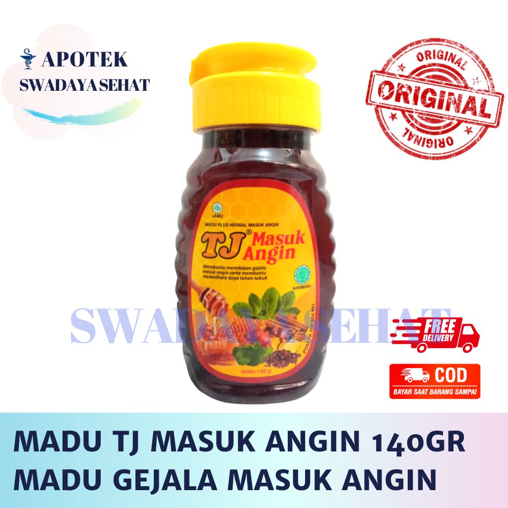 Jual MADU TJ MASUK ANGIN 140GR - Meredakan Gejala Masuk Angin Kembung ...