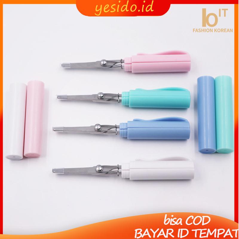 Jual Pen Type Scissors Creative Stationery Mini Folding Student Art ...
