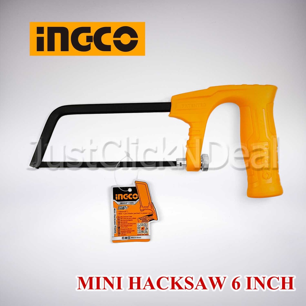 Jual Ingco Mini Hacksaw Frame 6 Inch Gagang Gergaji Besi Kecil | Shopee ...