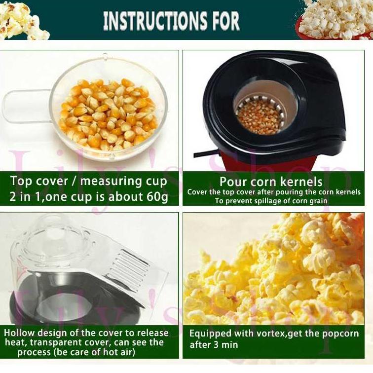 Jual Laris Minijoy Mesin Electric Popcorn Maker Hot Air Corn Machine ...