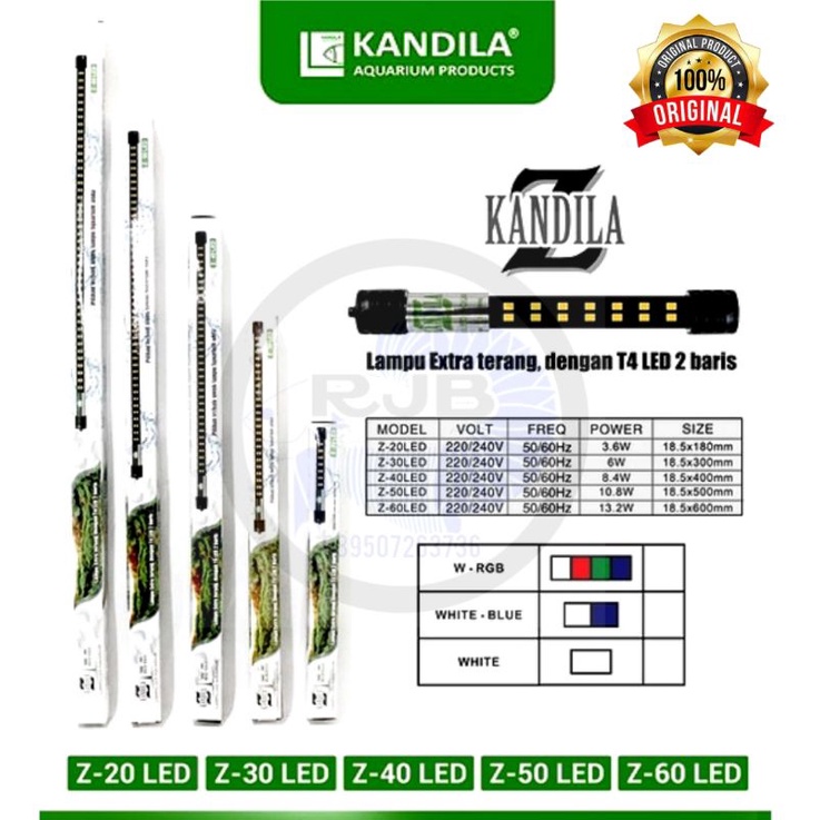 Jual Lampu Aquarium Kadila Z T4 20,30,40cm | Shopee Indonesia