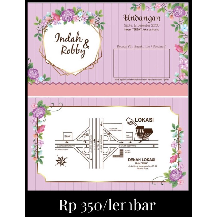 Jual Blangko Undangan Pernikahan ERA BARU / ERBA 2205 COVER Mirip ...