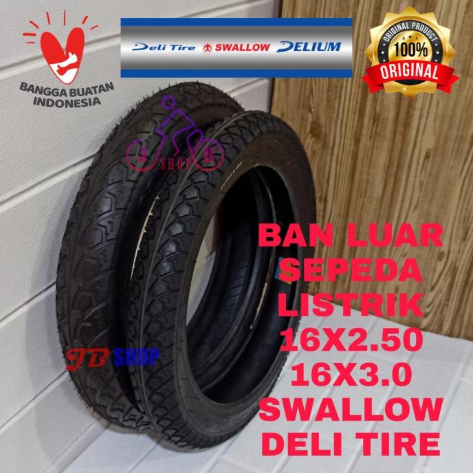 Jual Ban Luar Sepeda Listrik 16 X 2.50 3.0 250 30 Fat Bike Bmx Dll Swallow | Shopee Indonesia