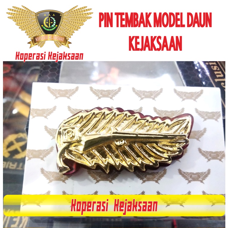 Jual PIN WING TEMBAK PENEMBAK MODEL DAUN | KEJAKSAAN | Shopee Indonesia