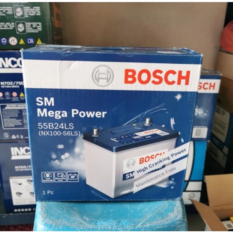 Jual AKI BATERAI KERING BOSCH MF 55B24LS/NS60LS MOBIL CRV HRV VIOS 12V 45AH GARANSI 1 TAHUN ...