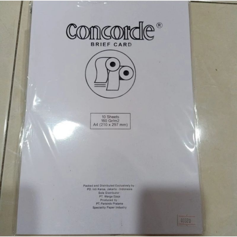 Jual Kertas Concorde A4 160gr Putih (80320) | Shopee Indonesia
